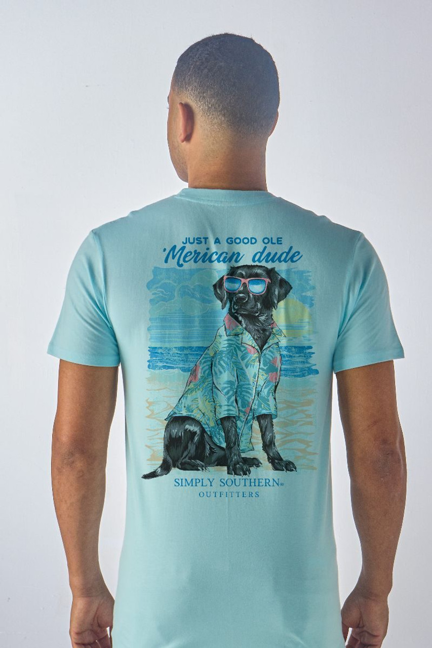 Mens Simply Southern-BEACH-AQUA | FROM THE HEART